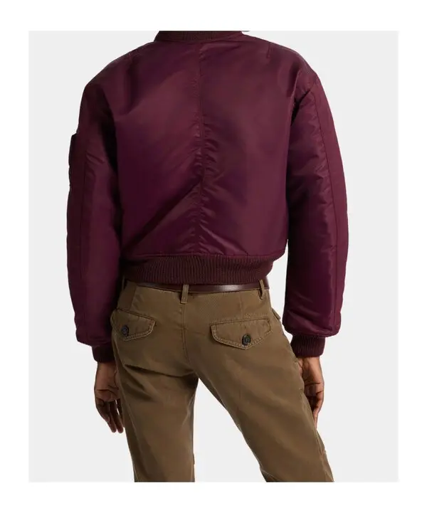 Dsquared2 Aviator Wash 80's Kiodo Bomber - Bordeaux
