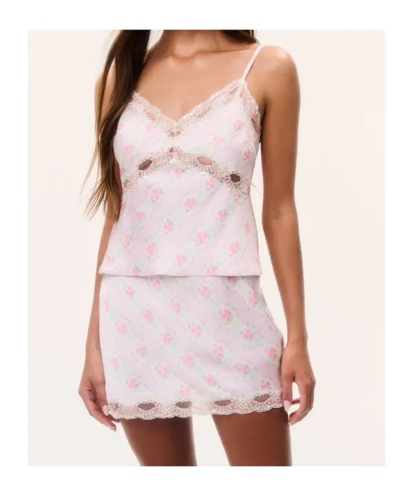 LoveShackFancy Bernes Mini Printed Skirt