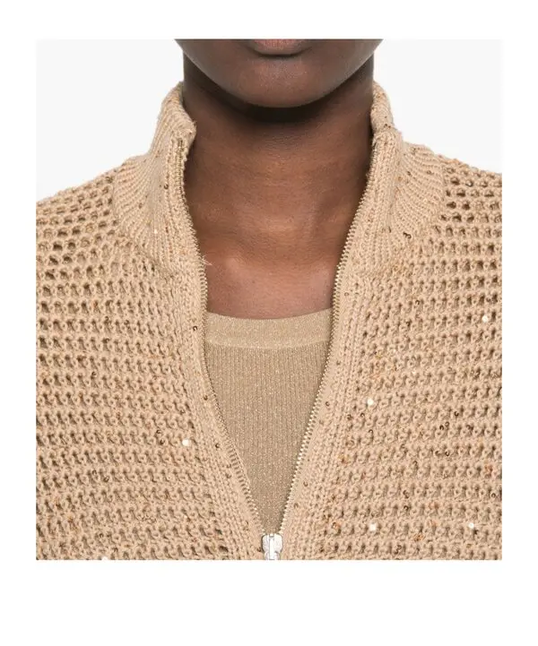 Max Mara Sequin Embellished Cardigan