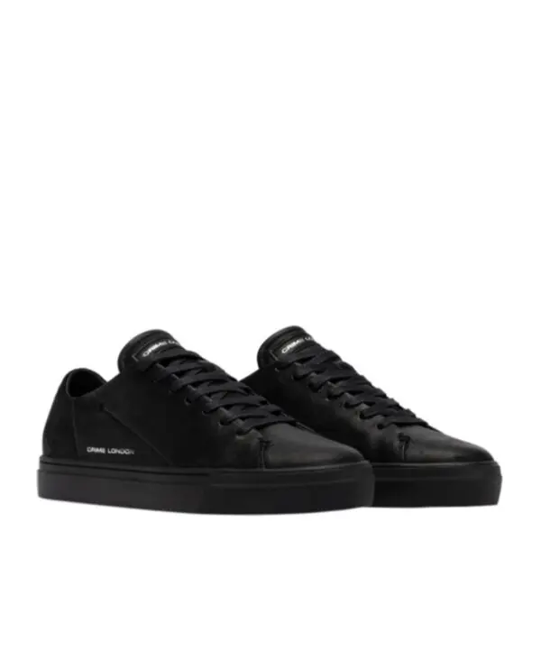 CRIME LONDON Amuse Obsidian Low-top Sneakers - Black