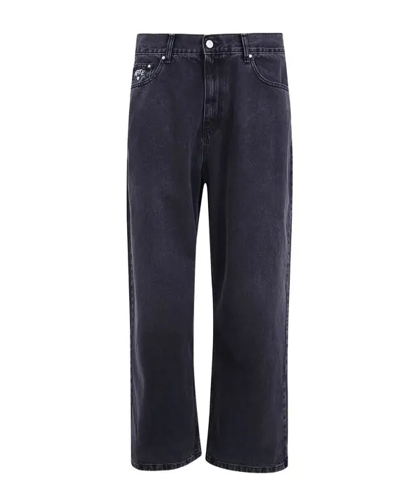ARTE ANTWERP Faded-effect Logo-patch Jeans