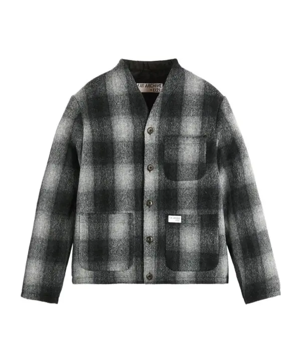 FAY Reversible Padded Wool Jacket