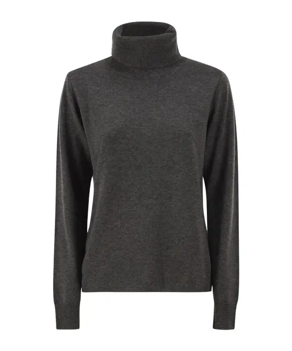 Max Mara Msteducata Roll Neck Knitted Sweater - Black