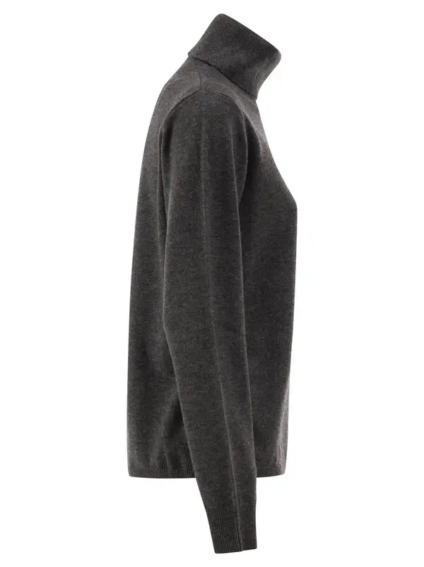 Max Mara Msteducata Roll Neck Knitted Sweater - Black