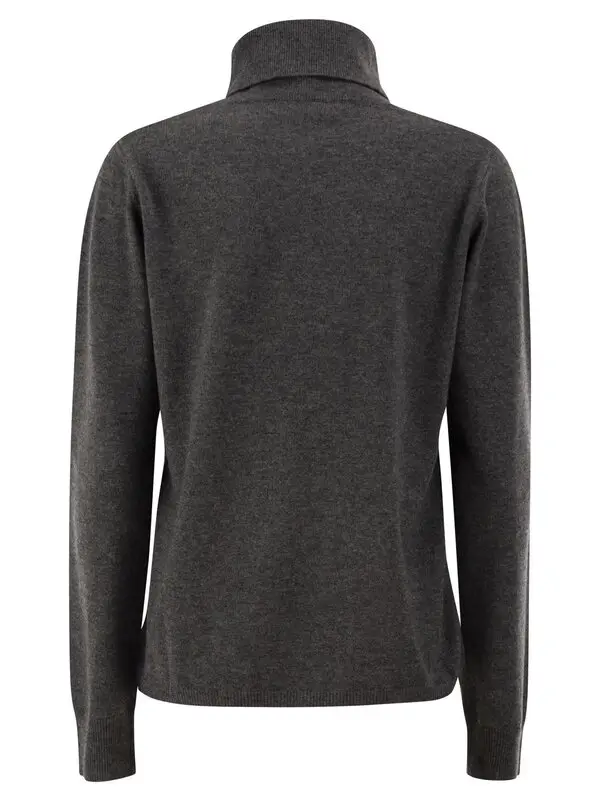 Max Mara Msteducata Roll Neck Knitted Sweater - Black
