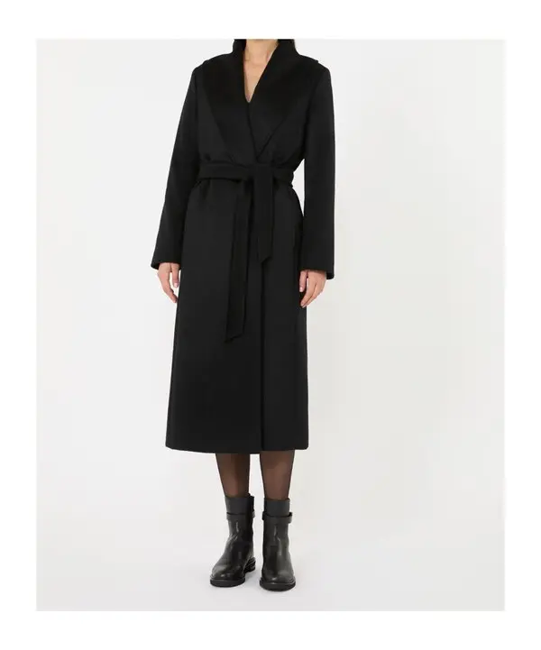 Max Mara Loriana Long-sleeve Belted Coat