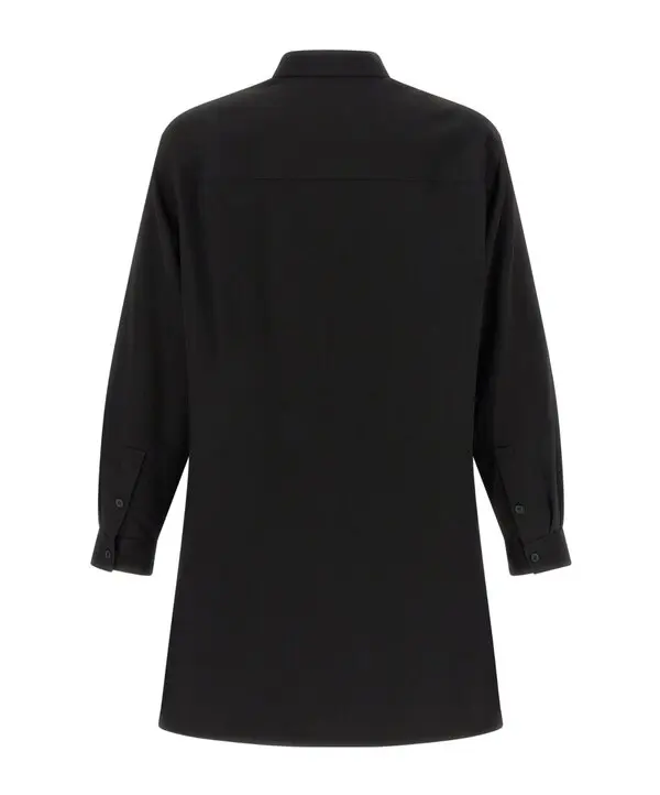 Yohji Yamamoto Frog-fastening Long-line Shirt