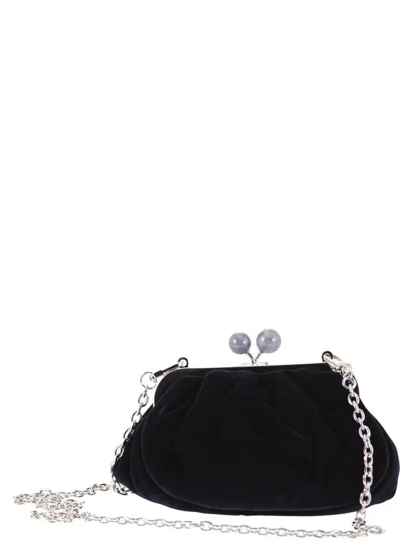 Max Mara Wkagiochi Velvet Clutch Bag