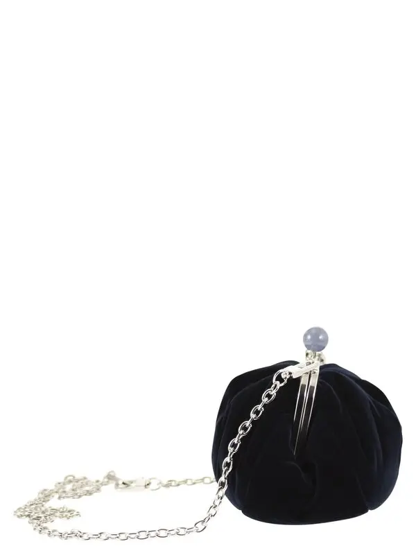 Max Mara Wkagiochi Velvet Clutch Bag
