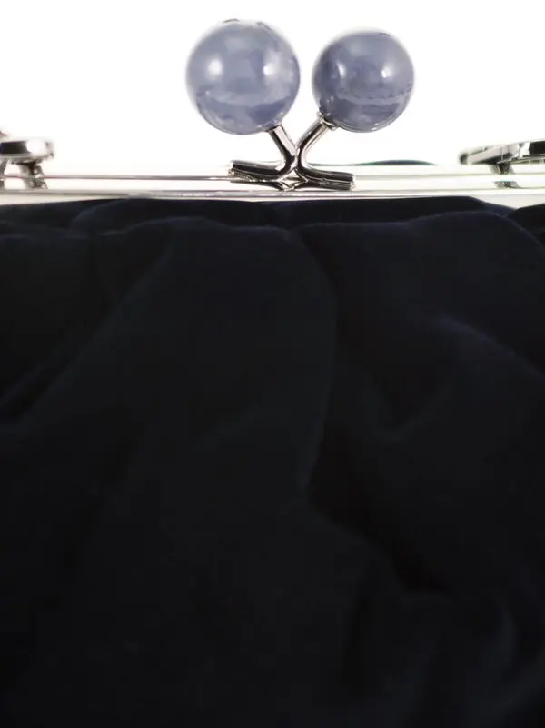 Max Mara Wkagiochi Velvet Clutch Bag