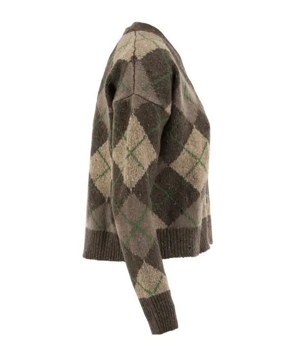 Max Mara Argyle Cardigan