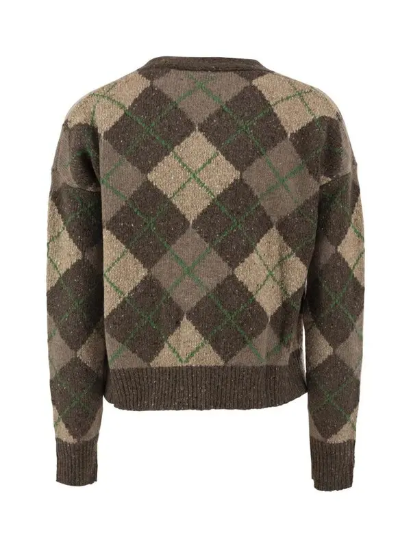 Max Mara Argyle Cardigan