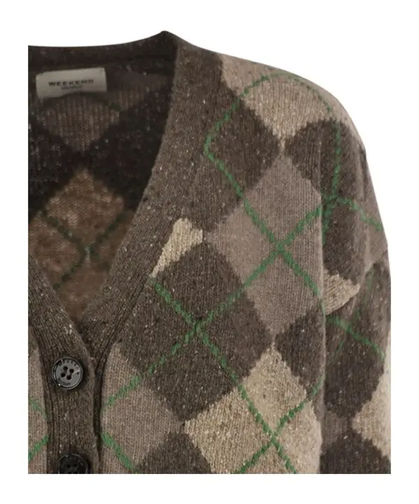 Max Mara Argyle Cardigan