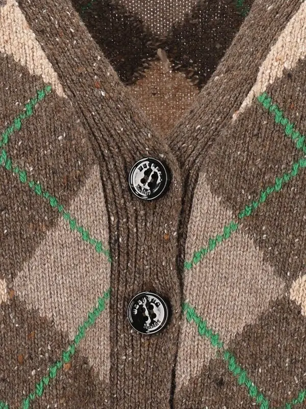 Max Mara Argyle Cardigan