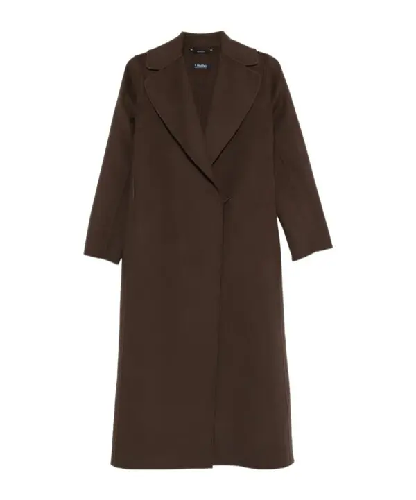 Max Mara Long Sleeved Belted Coat - Brown