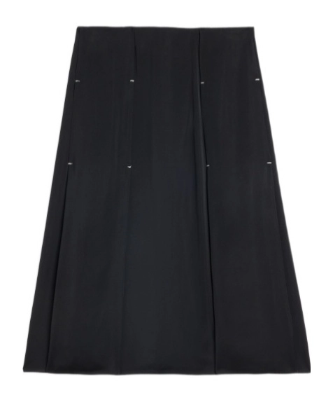 JIL SANDER Fluid Viscose Pleated Skirt