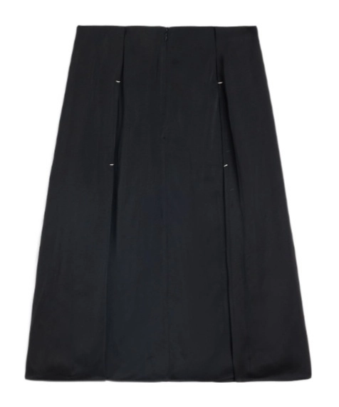 JIL SANDER Fluid Viscose Pleated Skirt