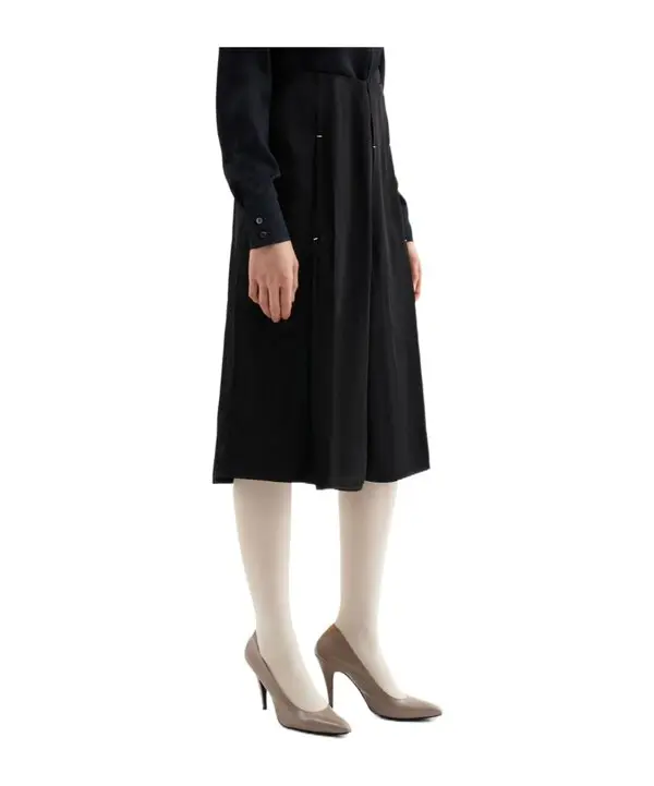 JIL SANDER Fluid Viscose Pleated Skirt