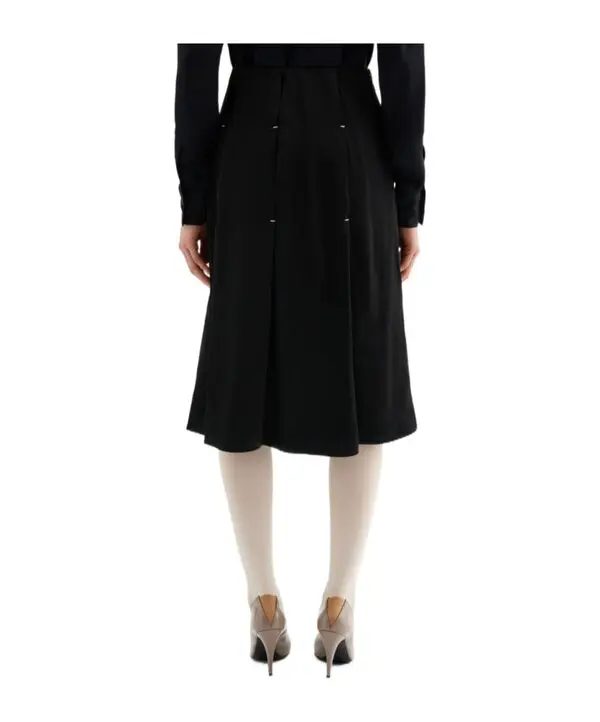JIL SANDER Fluid Viscose Pleated Skirt