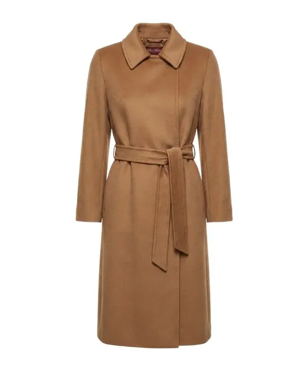 Max Mara Belted Long Coat - Brown