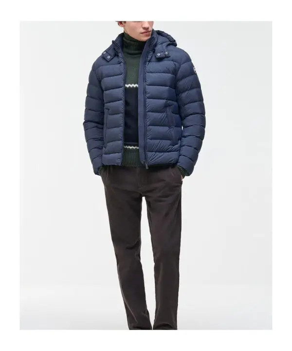COLMAR Quilted Down Jacket With Detachable Hood