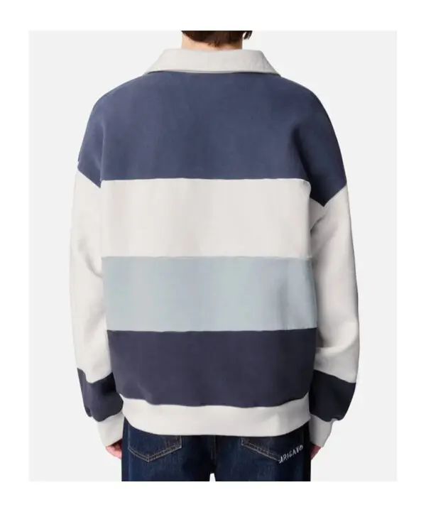 Axel Arigato Anchor Striped Polo Shirt - Blue