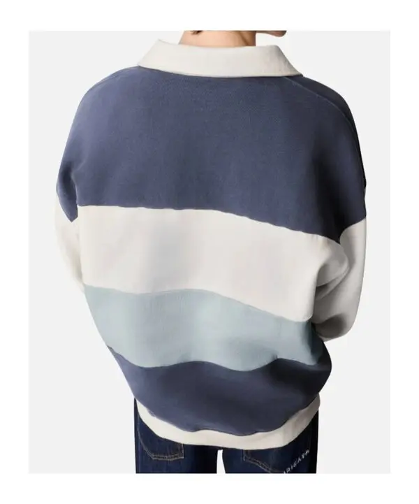 Axel Arigato Anchor Striped Polo Shirt - Blue
