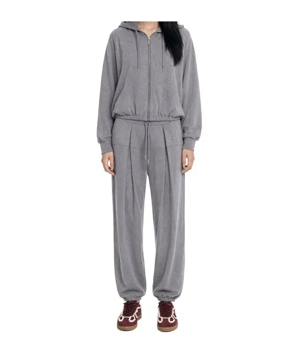Sportmax Candore Drawstring Trousers - Light Gray
