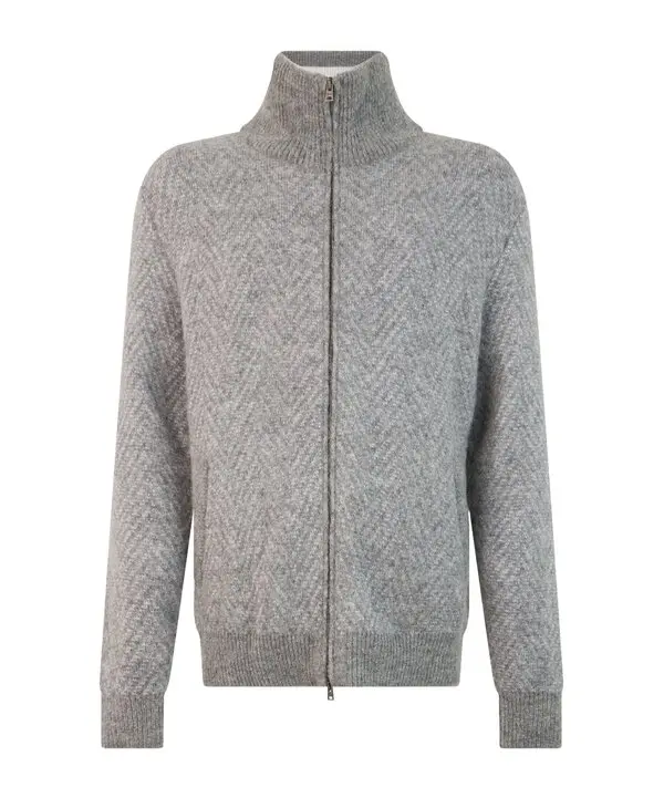 Herno Zip-neck Knit Top