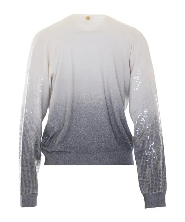 Liu Jo Sequin V-neck Knitted Sweater