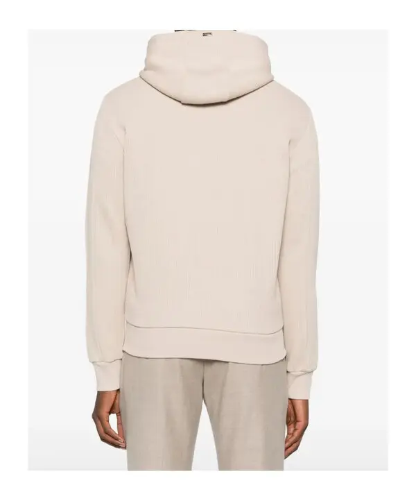 Herno Zip-up Hooded Jacket - Light Beige