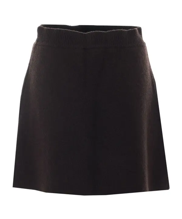 LISA YANG Clare Ribbed-waist Knitted Skirt