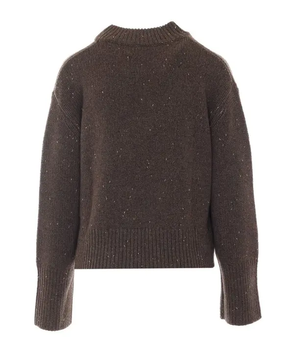 LISA YANG Shimmering High-neck Knit Sweater