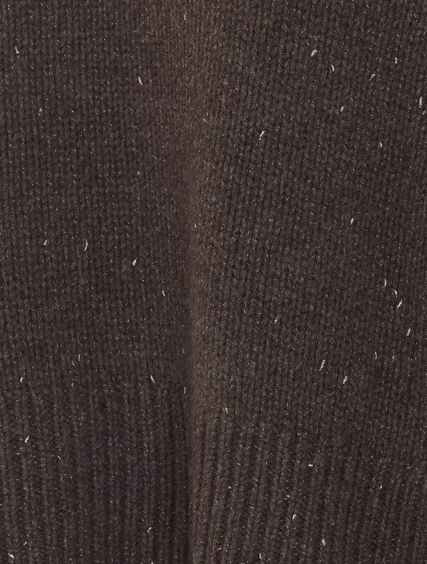 LISA YANG Shimmering High-neck Knit Sweater