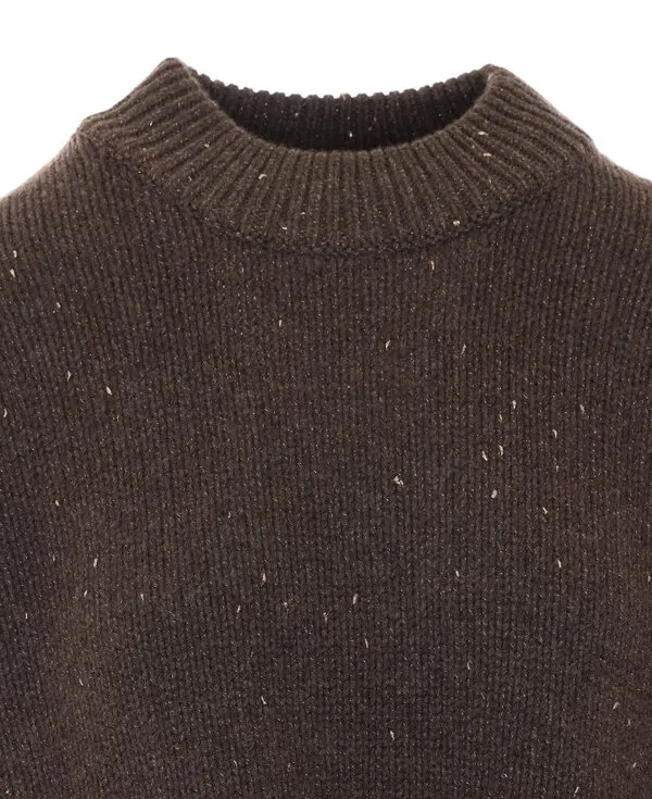 LISA YANG Shimmering High-neck Knit Sweater