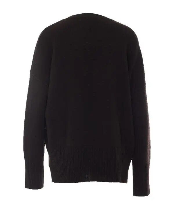 LISA YANG Ribbed Crew Neck Long Sleeve Sweater