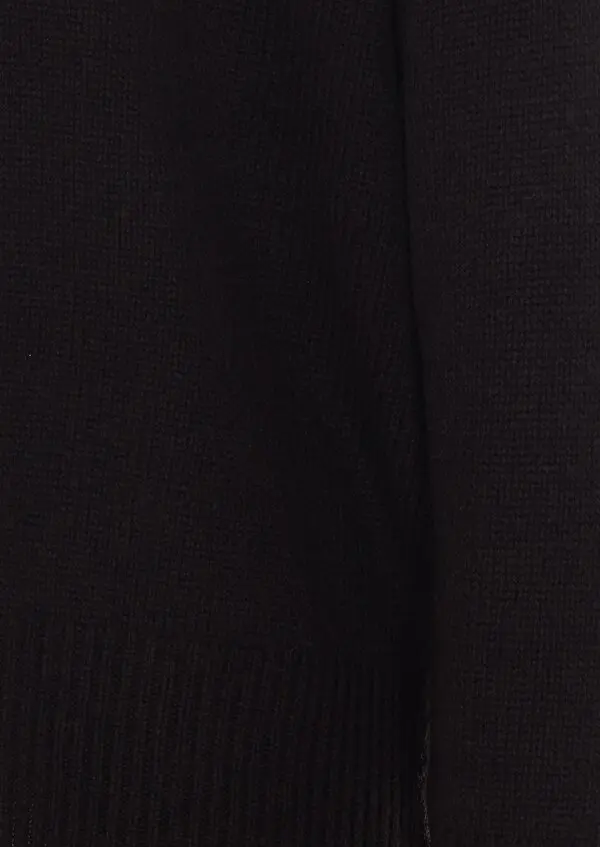 LISA YANG Ribbed Crew Neck Long Sleeve Sweater