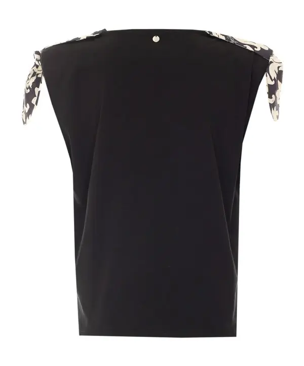 Liu Jo Paisley Bow Sleeveless T-shirt
