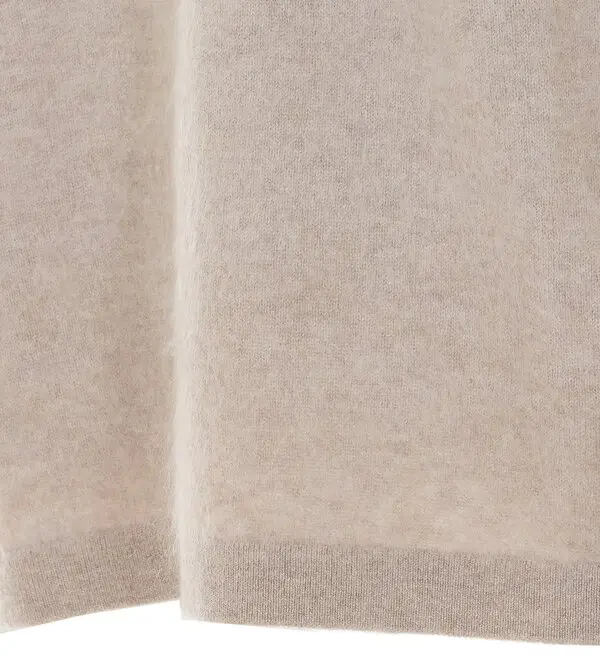 LISA YANG Brushed Cashmere Short Sleeve Knit Top