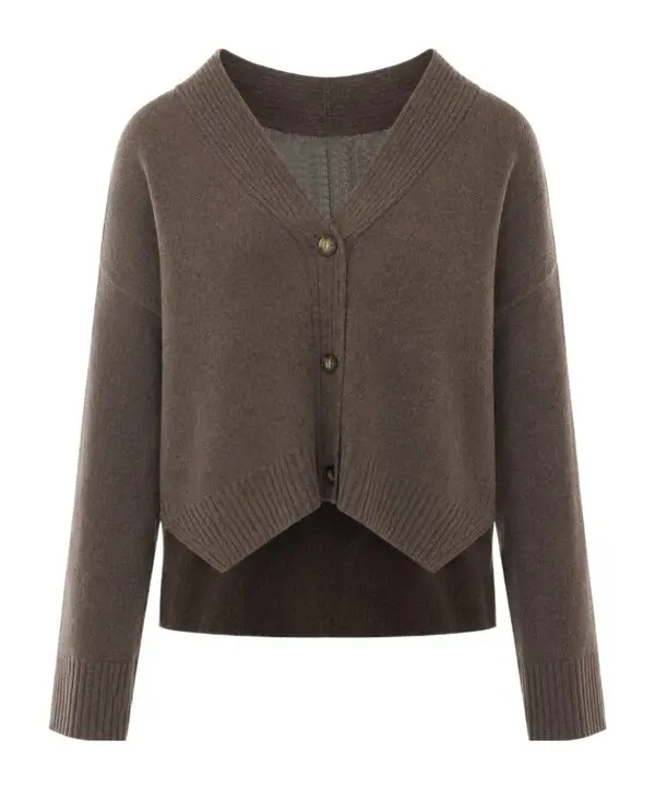 Loulou De Saison Button-front Cardigan - Coffee