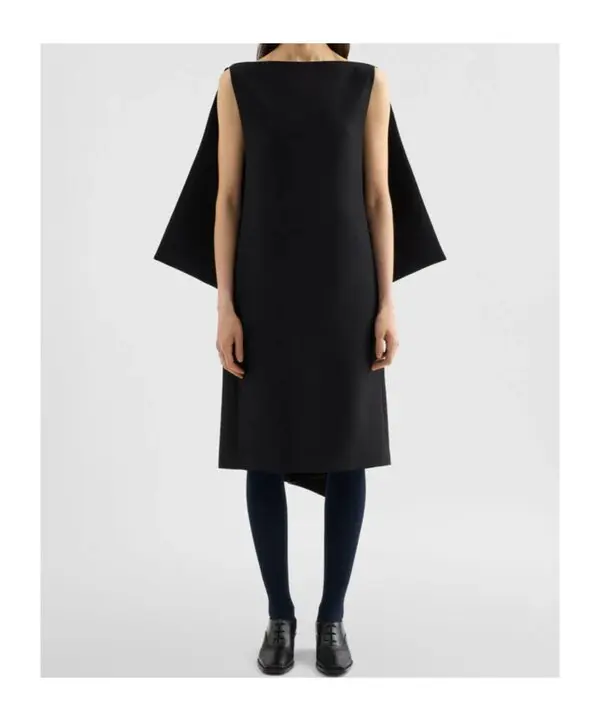 JIL SANDER 319 Draped Panel Dress