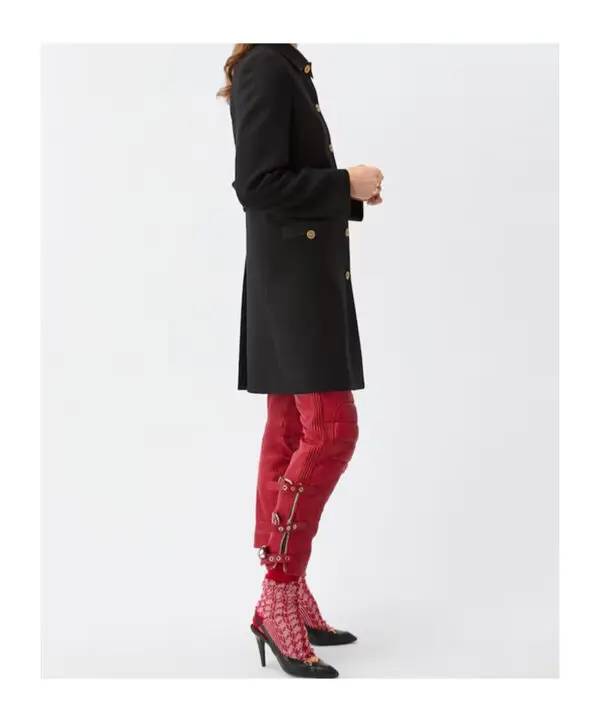Versace Wool Coat With Medusa Hardware