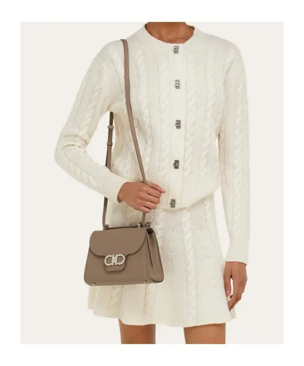 FERRAGAMO Double Gancini Top Handle