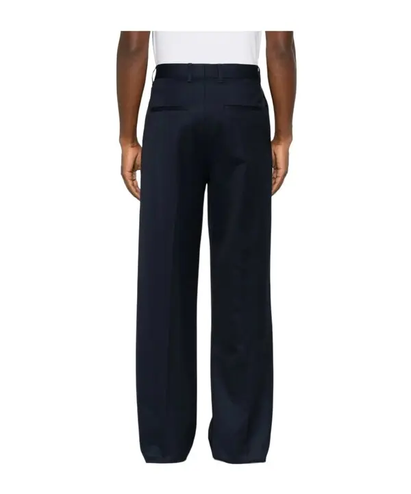 LARDINI Pleated Wide-leg Trousers