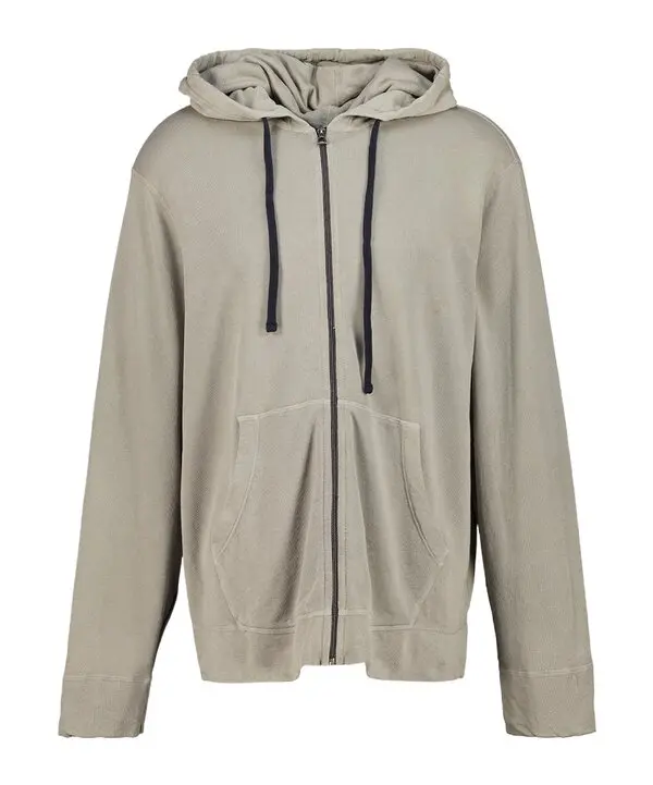 JAMES PERSE Vintage French Terry Zip-up Hoodie - Grey