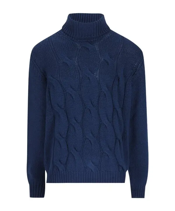 Herno Cable-knit High-neck Sweater