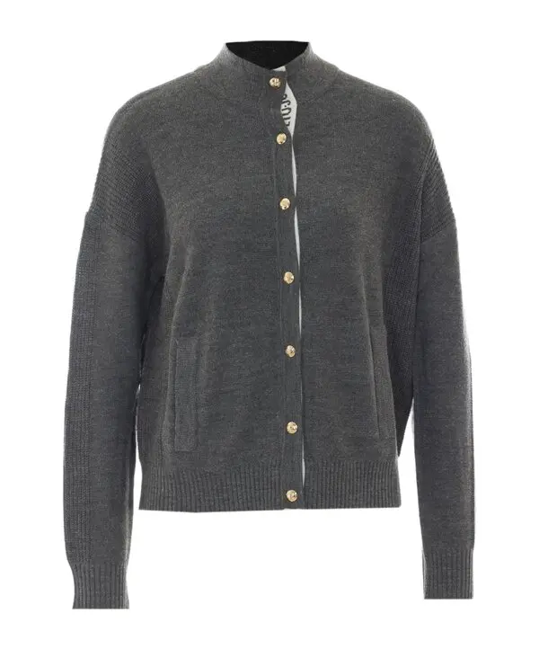 Liu Jo High Neck Cardigan With Logo Detail
