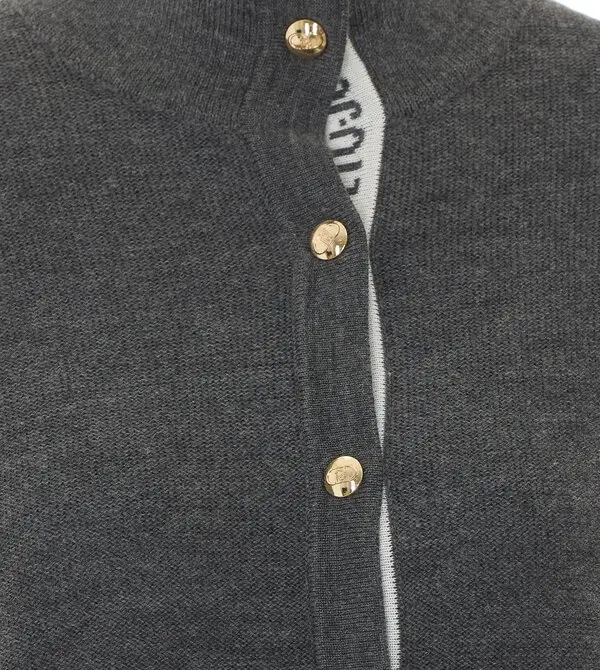 Liu Jo High Neck Cardigan With Logo Detail