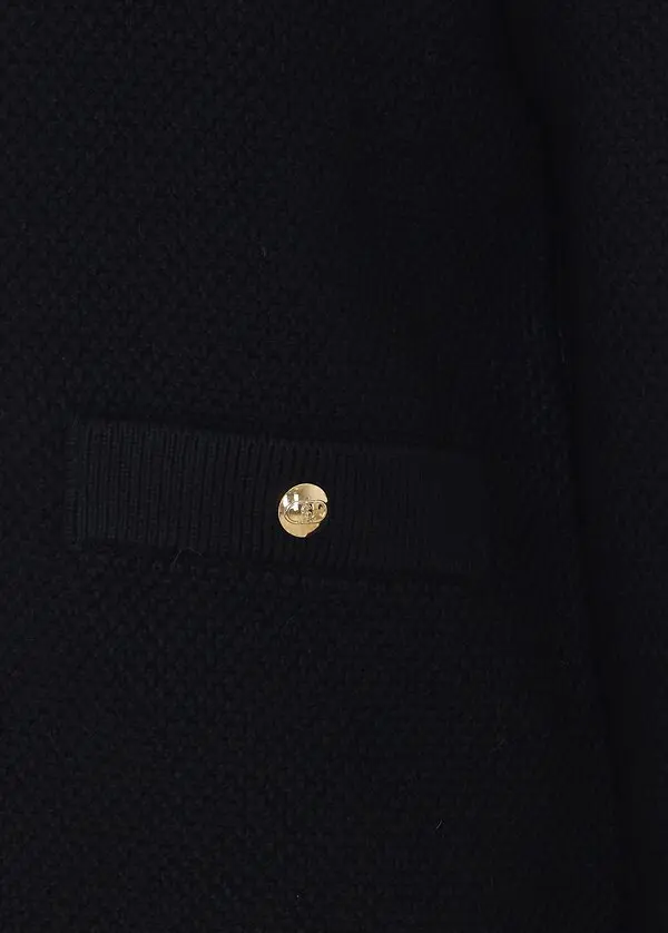 Liu Jo Textured High-neck Knitted Jacket