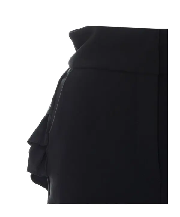 Elisabetta Franchi Ruffled Detail High-waisted Trousers